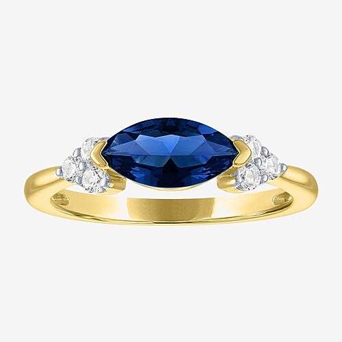 Click here for Gemstone 14K Gold Over Silver Marquise Cocktail Ri... prices