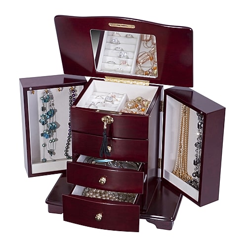 Click here for Mele & Co Waverly Wooden Jewelry Box in Finish - C... prices