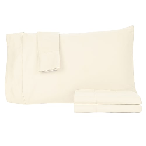 Castle Hill 410tc Deep Pocket Sheet Set  One Size  Beige