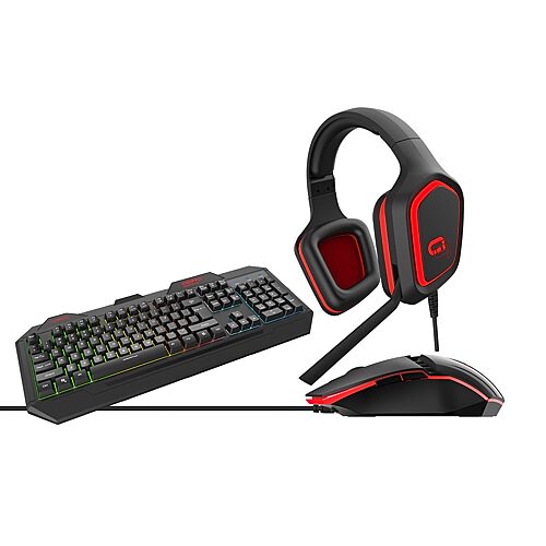 Alpha Gaming Battle Group 3-Piece Gaming Set  One Size  Black