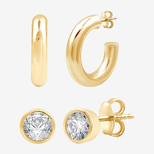 Click here for Yes  Please! Womens Lab Created White Sapphire 14K... prices