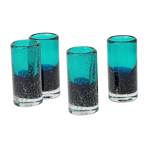 Click here for Mesa Mia Chapala Blue Ombre 4-pc. Shot Glass  One... prices