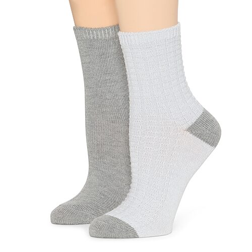 Click here for Mixit Womens 2 Pair Quarter Ankle Socks  4-10  Gra... prices