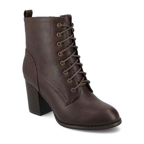 Click here for Journee Collection Womens Baylor Stacked Heel Boot... prices
