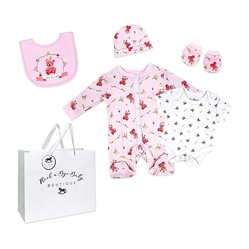 Click here for 3 Stories Trading Company Baby Girls 5-pc. Baby Cl... prices