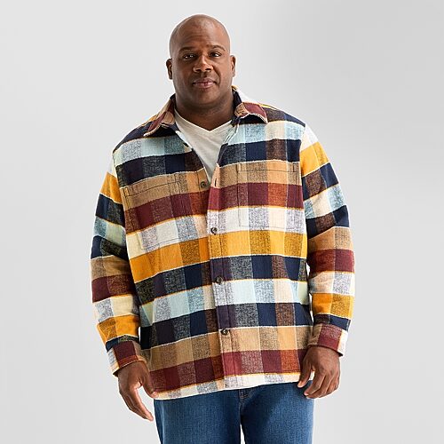 Click here for mutual weave Mens Big and Tall Shirt Jacket  Mediu... prices
