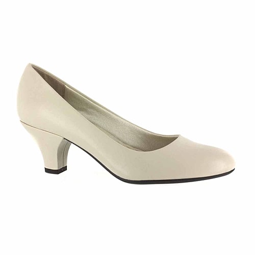 Click here for Easy Street Womens Fabulous Slip-On Pumps - Bone prices