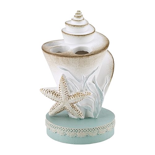 Avanti Farmhouse Shell Textured Resin Toothbrush Holder - Multi