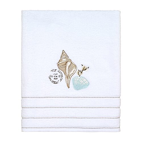 Click here for Avanti Farmhouse Shell Embellished Bath Towel  One... prices