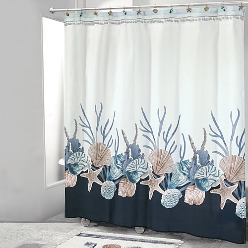 Click here for Avanti Blue Lagoon Ombre Seashells Shower Curtain... prices