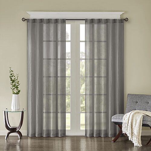 Click here for Madison Park Kaylee Rod Pocket Sheer Set of 2 Curt... prices