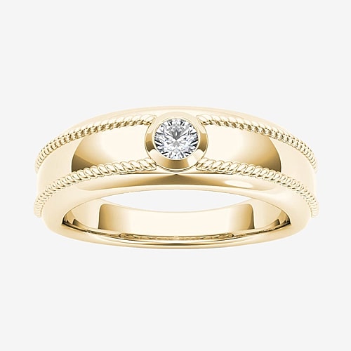 Click here for Mens 3.5MM 1/5 CT. Natural White Diamond 14K Gold... prices