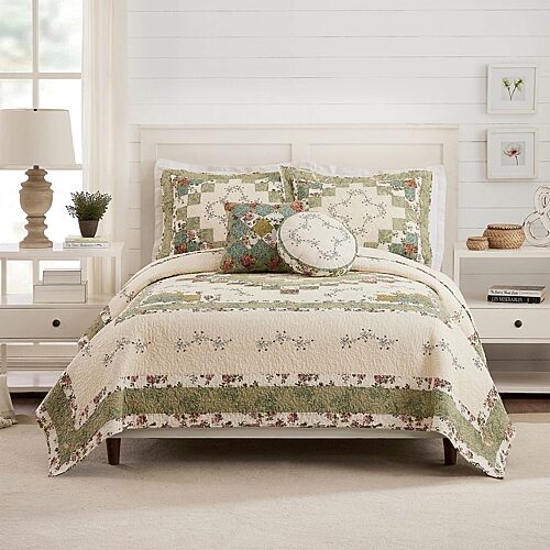 Click here for Modern Heirloom Olivia 3-pc. Embroidered Quilt Set... prices