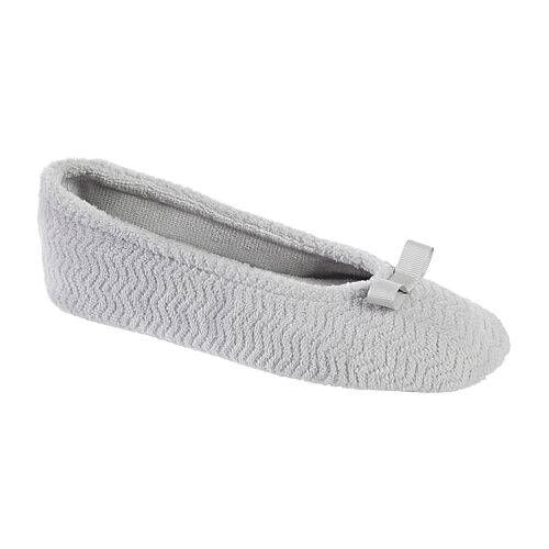 Click here for Isotoner Womens Ballerina Slippers  Medium  Gray prices