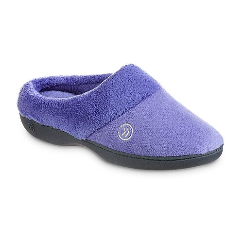 Click here for Isotoner Mixed Microterry Hoodback Clog Slippers... prices