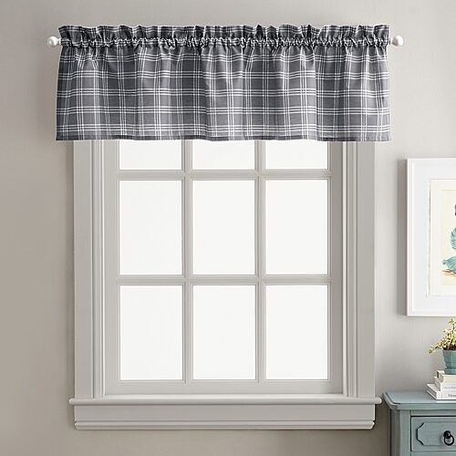 Click here for CHF Lodge Plaid Rod Pocket Tailored Valance  One S... prices