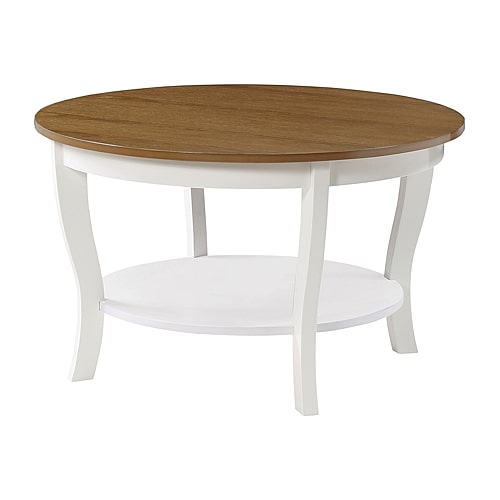 Click here for American Heritage Round Coffee Table  One Size  Wh... prices