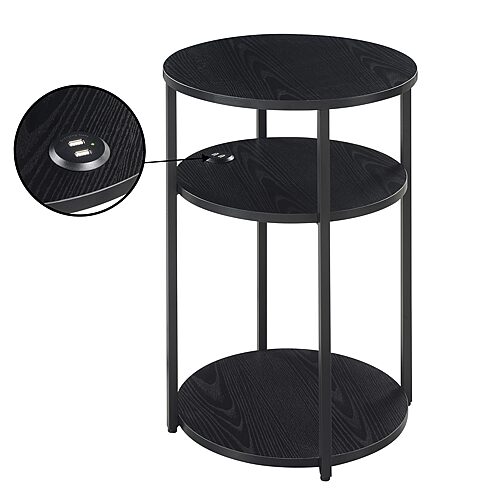 Click here for Convenience Concepts Simon End Table  One Size  Bl... prices