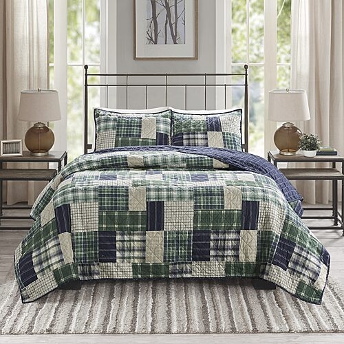 Click here for Madison Park Timber Reversible 3-Pc. Quilt Set  Ki... prices