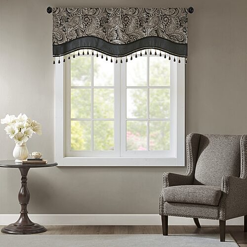 Click here for Madison Park Whitman Rod Pocket Scallop Valance  O... prices