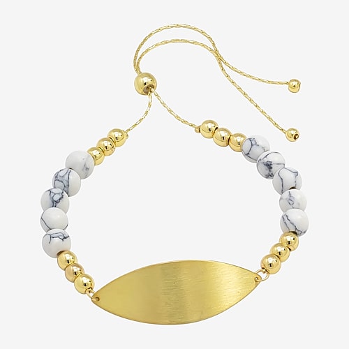 Click here for Sparkle Allure Empowerment Womens White Howlite 14... prices