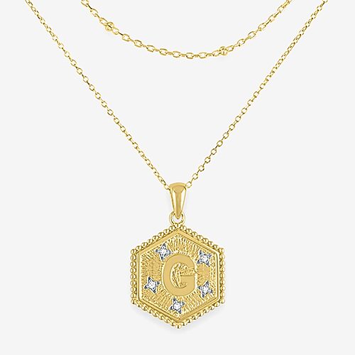 Click here for Intial A Womens Diamond Accent Natural White Diamo... prices