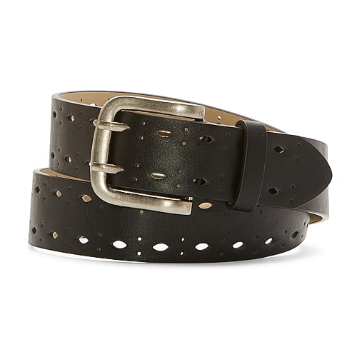 Click here for a.n.a Double Prong Edge Perforated Womens Belt  Me... prices