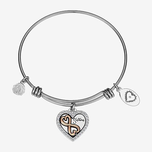 Click here for Footnotes Sister Womens Crystal Stainless Steel He... prices