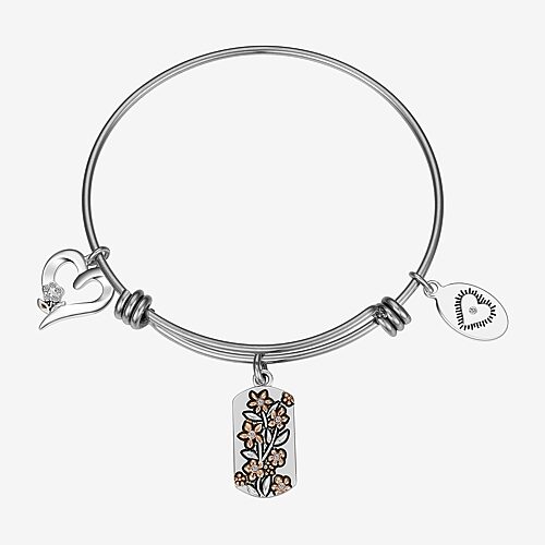 Click here for Footnotes Friend Womens Crystal Stainless Steel Fl... prices