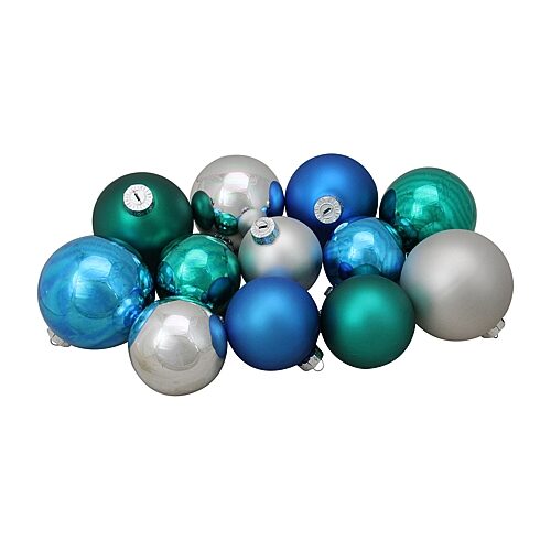 Click here for Northlight 2-Finish Blue Ball 72-pc. Christmas Orn... prices