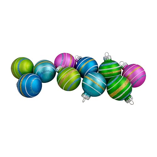 Click here for Northlight Matte Glass Ball 10-pc. Christmas Ornam... prices