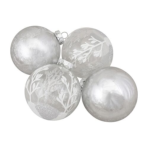 Click here for Northlight Glass 2-Finish Ball 4-pc. Christmas Orn... prices