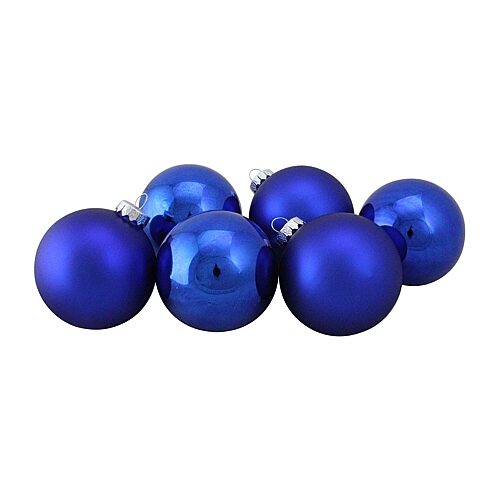 Click here for Northlight Blue Glass Ball 6-pc. Christmas Ornamen... prices