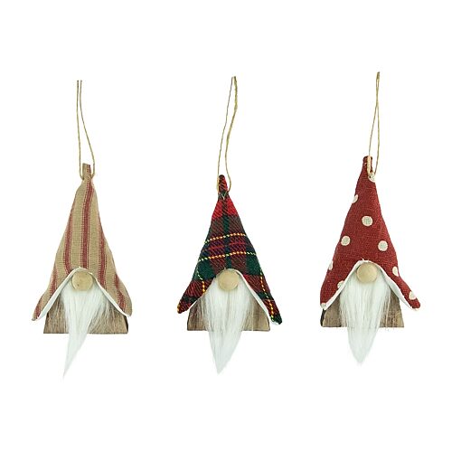 Click here for Northlight Wooden Gnomes 3-pc. Christmas Ornament... prices