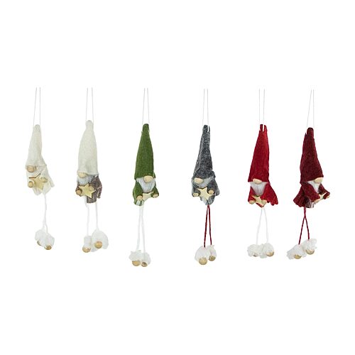 Click here for Northlight Gnomes Plush 6-pc. Christmas Ornament... prices