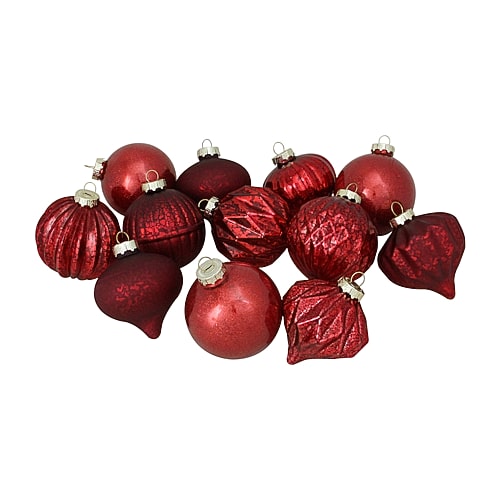 Click here for Northlight Mercury Glass 12-pc. Christmas Ornament... prices