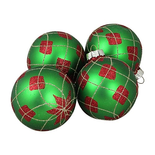 Click here for Northlight Diamond Pattern Ball 4-pc. Christmas Or... prices