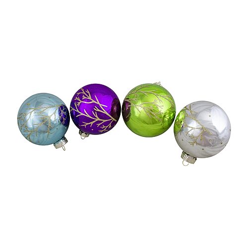Click here for Northlight Assorted Glass Ball 4-pc. Christmas Orn... prices