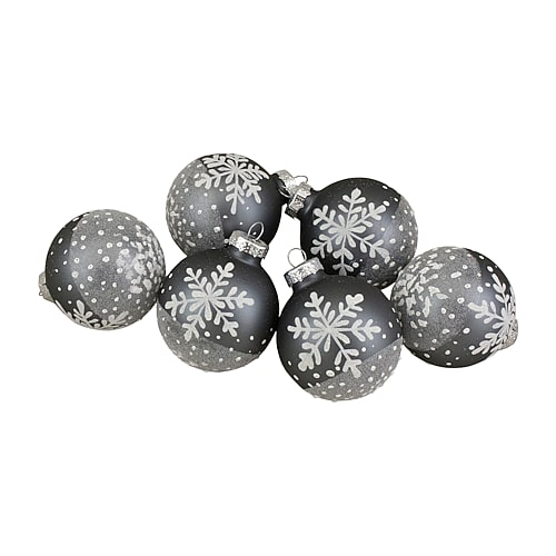 Click here for Northlight Snowflake Glass Ball 6-pc. Christmas Or... prices