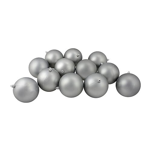 Click here for Northlight Gray Matte Ball 12-pc. Christmas Orname... prices