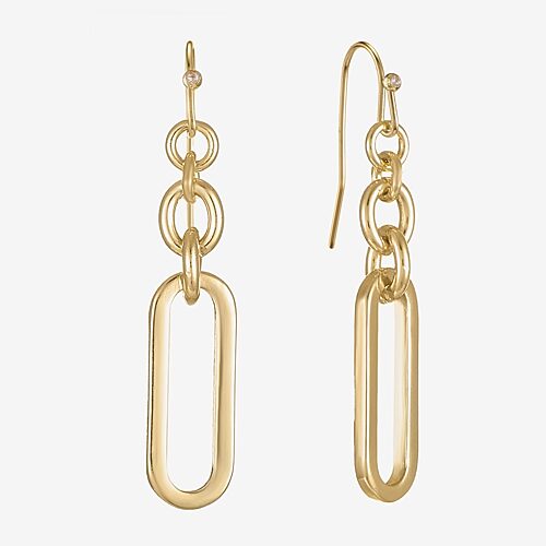 Click here for Liz Claiborne Womens Paperclip Drop Earrings  One... prices