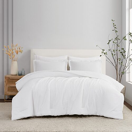 Brooklyn Loom Solid Linen 3pc. Comforter Set