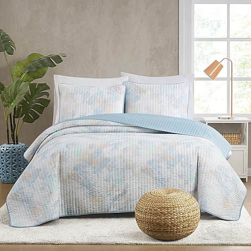 Click here for Truly Soft Hannah Watercolor Quilt Set  One Size... prices