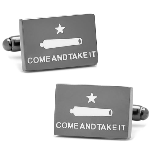 Click here for Come And Take It Cufflinks  One Size  Black prices