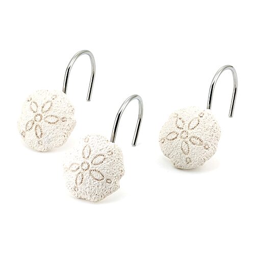 Avanti Seaglass Seashell and Netting 12-Pc. Shower Curtain Hooks - Multi