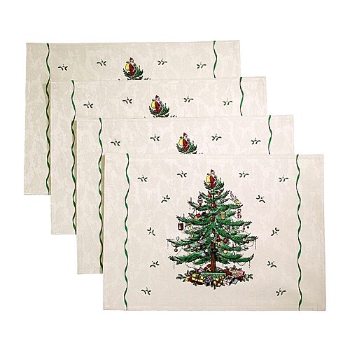 Click here for Spode Christmas Tree 4-pc. Placemat  One Size  Bei... prices