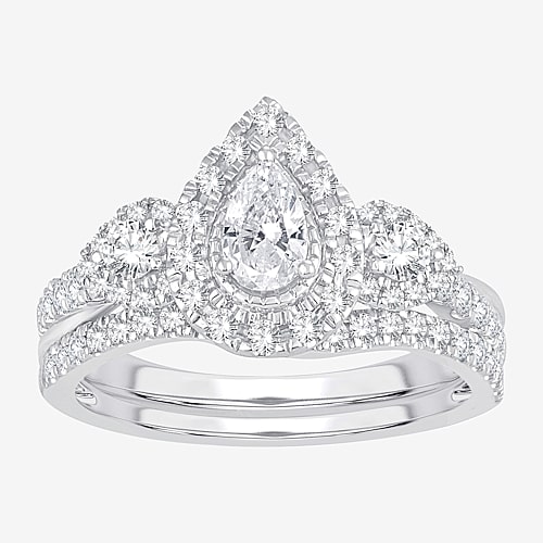 Click here for Womens 1 CT. T.W. Natural White Diamond 10K Gold P... prices