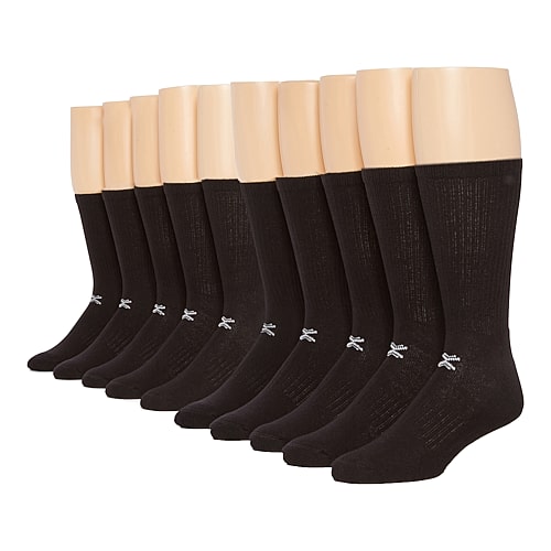 Click here for Xersion Quick-Dri Mens 10 Pair Crew Socks  10-13... prices