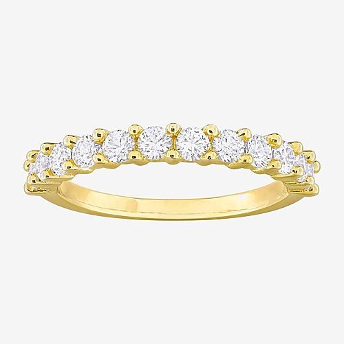 Click here for Womens Lab Created White Sapphire 18K Gold Over Si... prices