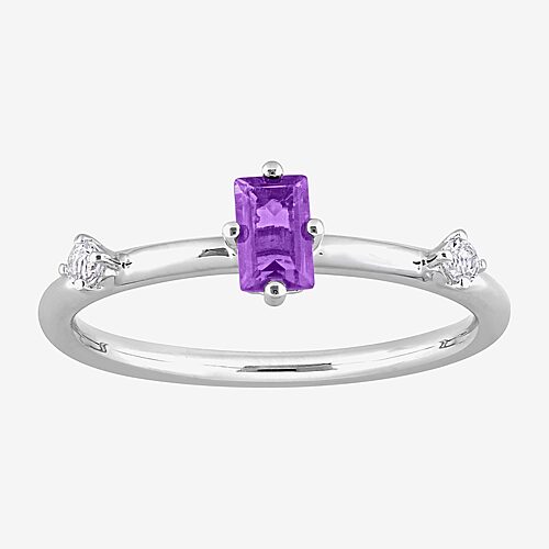 Click here for Womens Genuine Purple Amethyst Sterling Silver Sta... prices